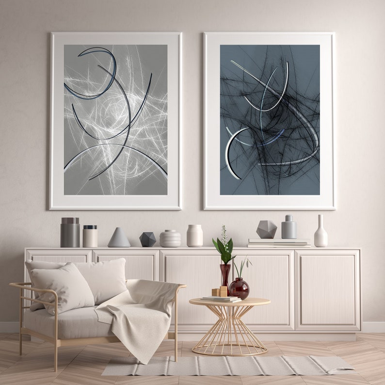 Set 2 Cuadros Abstractos – Cuadros Deco