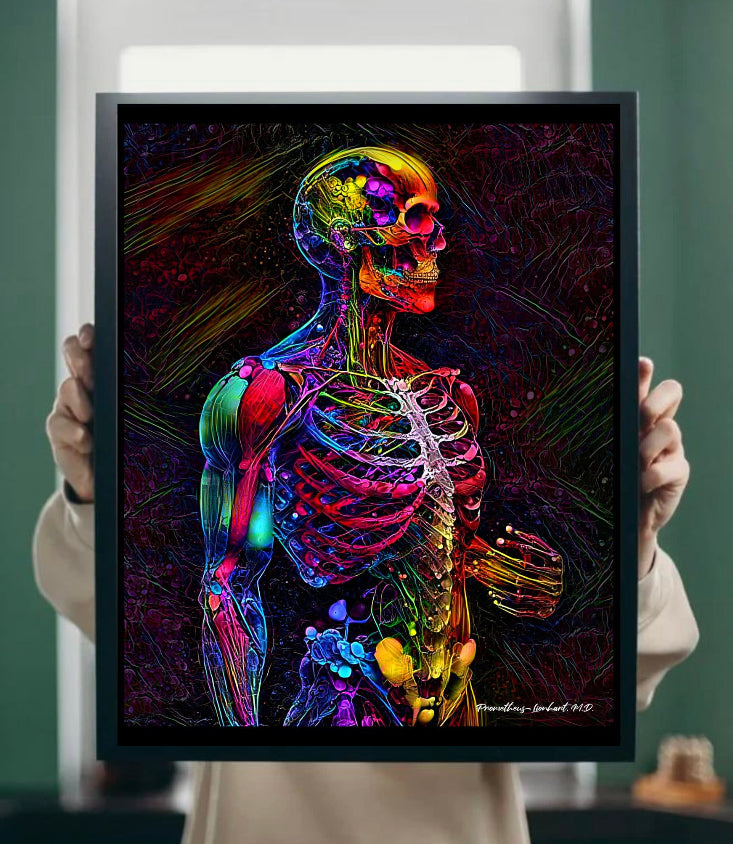 Cuadro de anatomía , arte medico 4 – Cuadros Deco