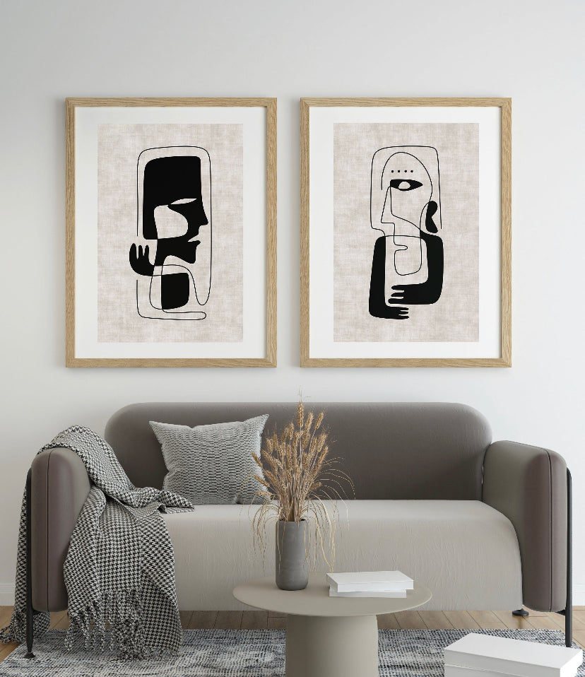 Set 2 Cuadros tribales estilo africano – Cuadros Deco