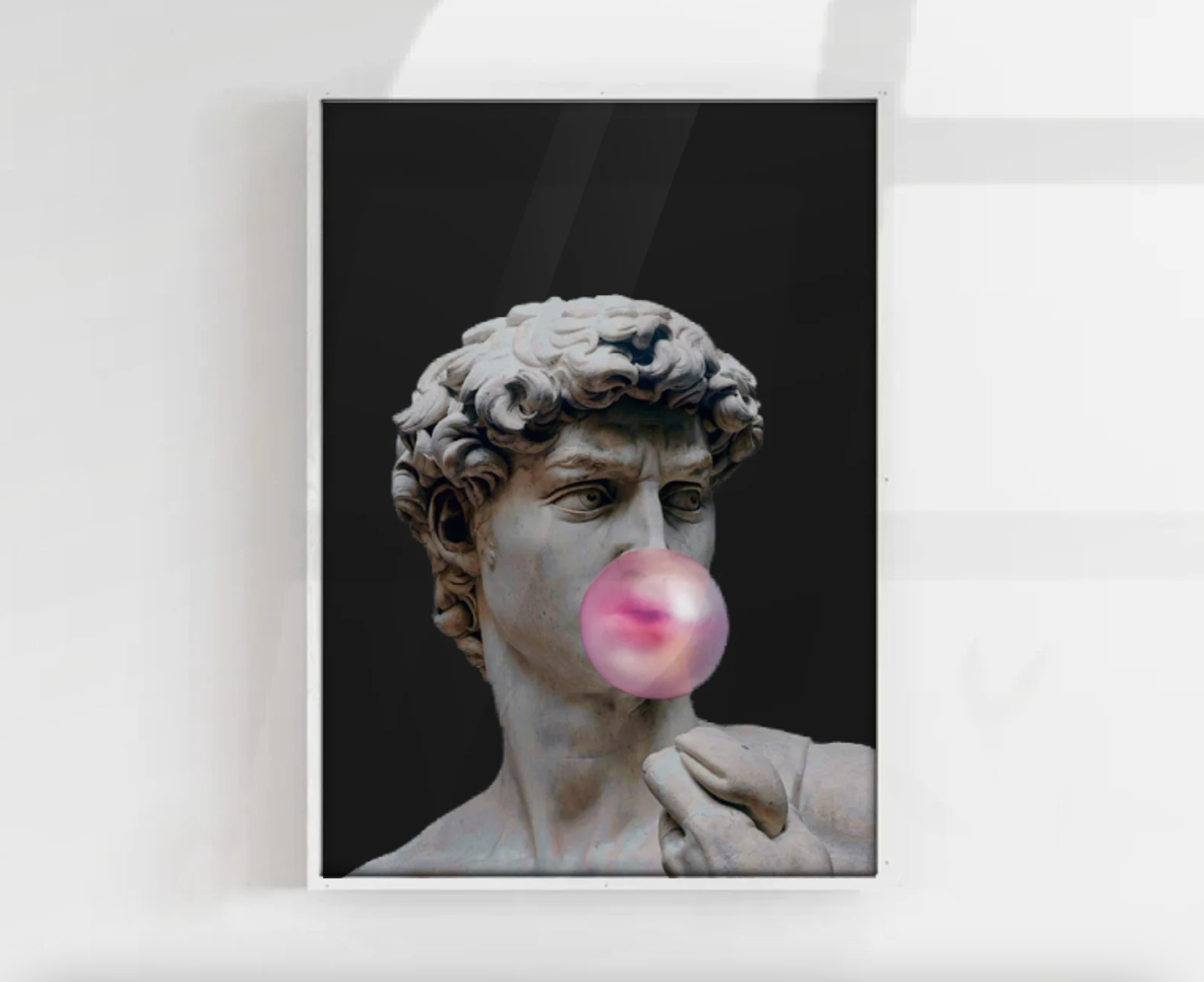 Cuadro de David mascando Chicle 2, Pop art – Cuadros Deco