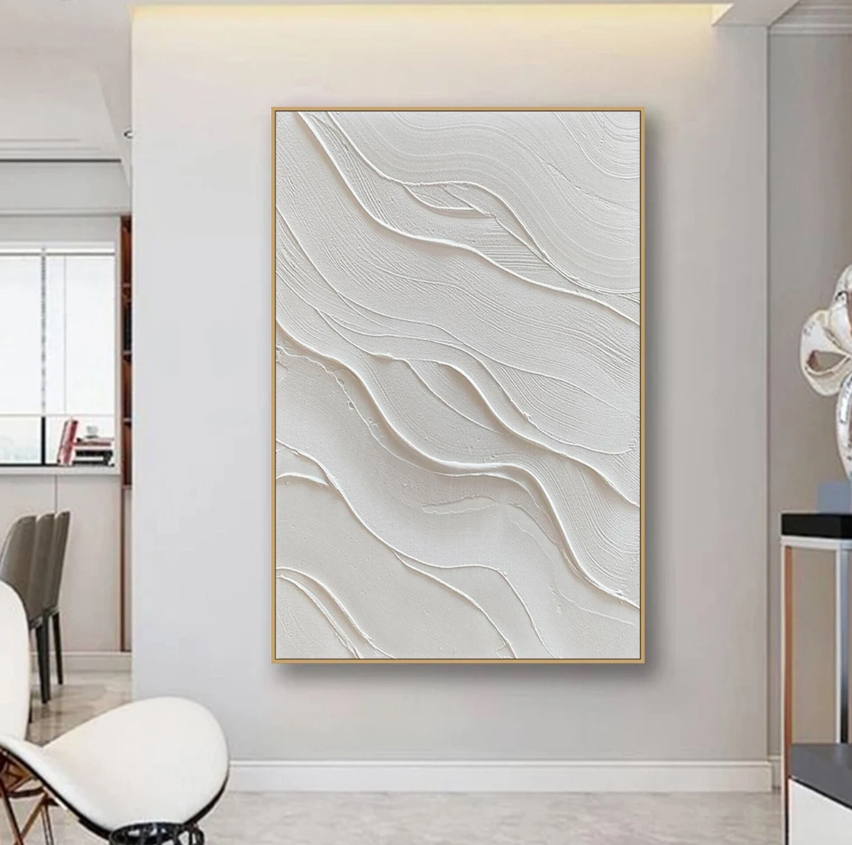 Cuadro Pintado a Mano textura , Ondas – Cuadros Deco