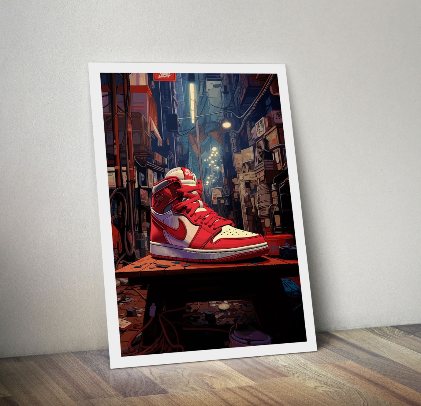 Cuadro de zapatillas Street Art y cultura pop, Nike air Jordan 1 – Cuadros Deco