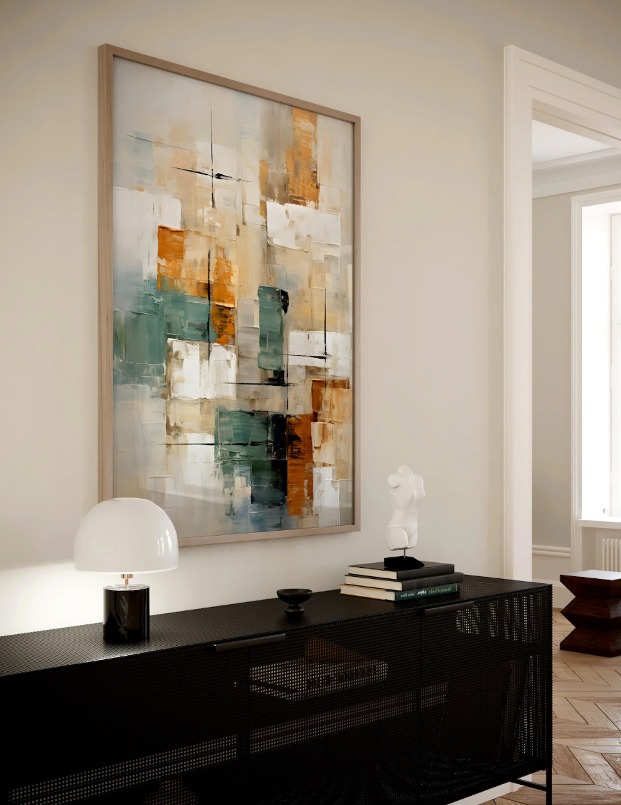 Cuadro Abstracto Vertical – Cuadros Deco