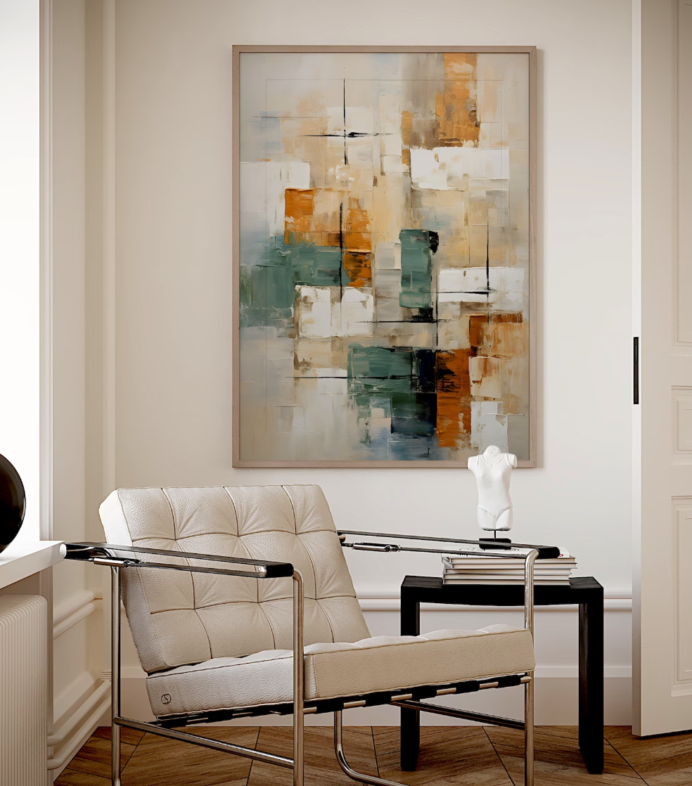 Cuadro Abstracto Vertical – Cuadros Deco