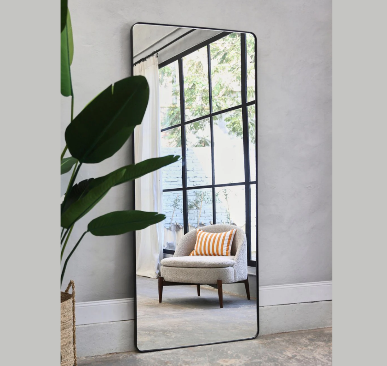 Espejo Simple Pure curvo, Aluminio – Cuadros Deco