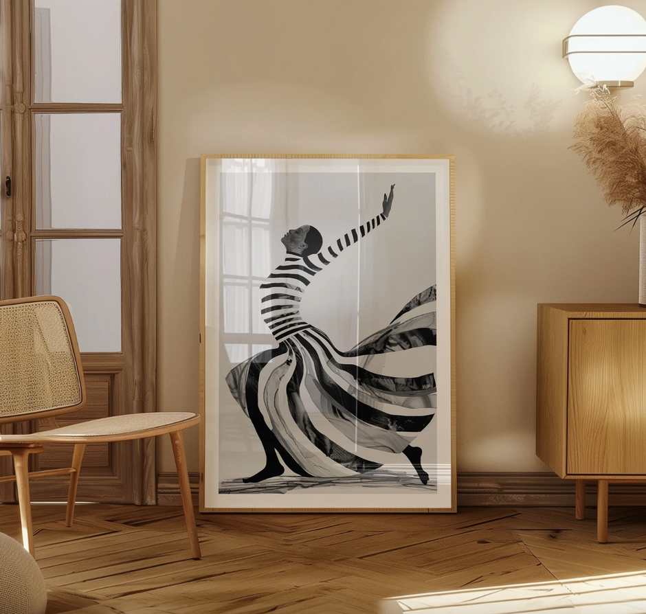 Mujer y siluetas – Cuadros Deco