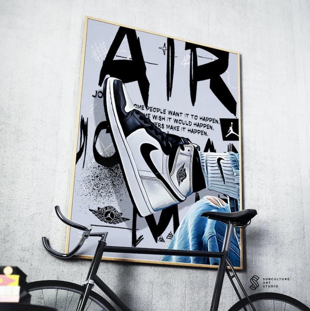 Cuadro de zapatillas Street Art y cultura pop " Nike Jordan 2 ...