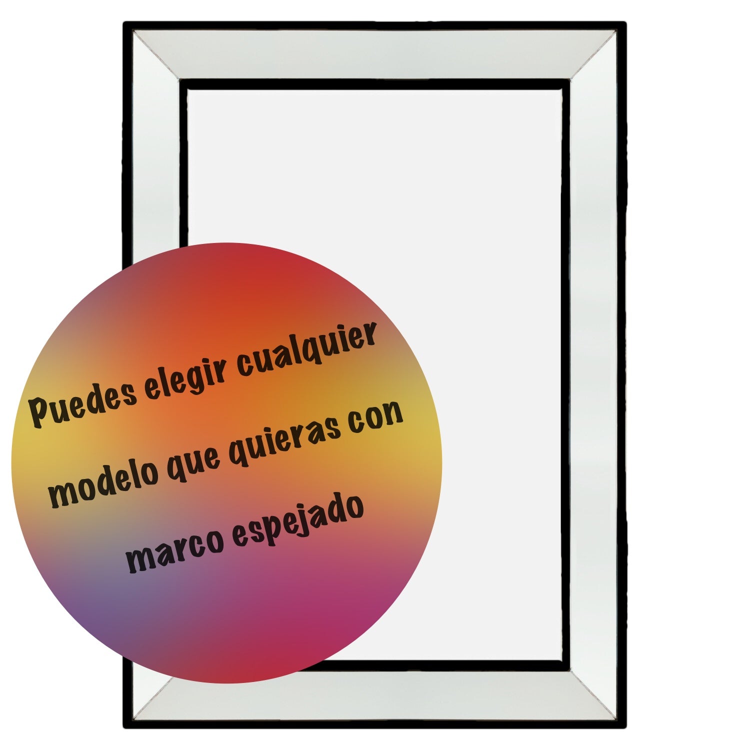 Cualquier Modelo en Marco espejado – Cuadros Deco