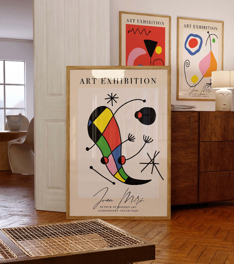 Cuadro cartel de exposición Joan Miro 8 – Cuadros Deco