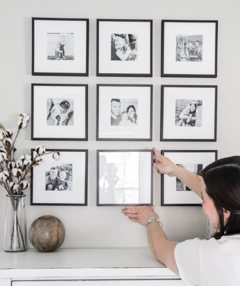 Set de 9 cuadros , tus fotos , pared de cuadros – Cuadros Deco