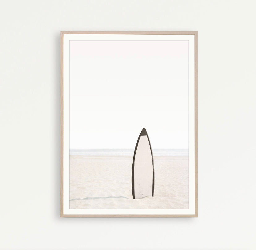 Cuadro de playa y surf neutros – Cuadros Deco